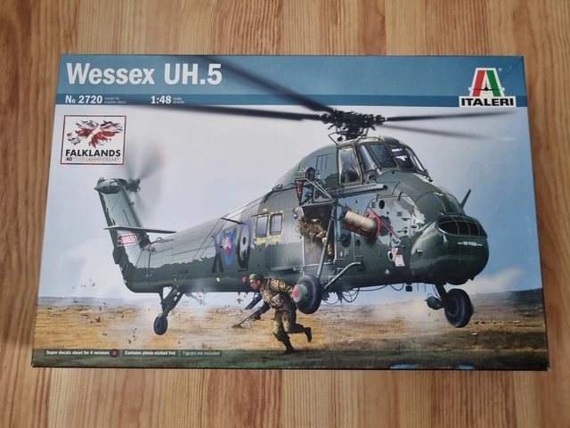 ITALERI 1/48 WESSEX UH5 Falklands Military Helicopter Model Kit 2720 ...