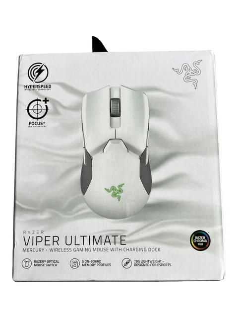 BOX & INSERTS ONLY!! Razer Viper Ultimate Wireless Gaming Mouse (WHITE ...