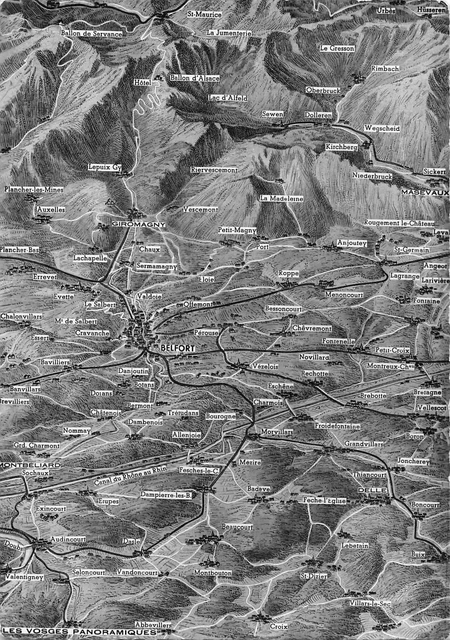 BR52267 LES VOSGES panoramiques map cartes geographiques France EUR 7 ...