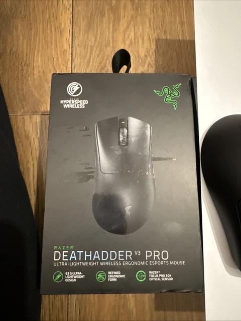 RAZER DEATHADDER V3 Pro Ultra-Lightweight Wireless Ergonomic Mouse £47. ...