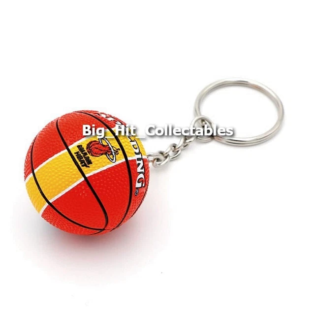 BASKETBALL KEYRING HEAT! NBA Sport Keychain Miami Sport Gift Bag ...
