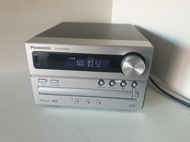 PANASONIC SA-PM250B MICRO Stereo System CD FM DAB+ Bluetooth £14.99 - PicClick UK