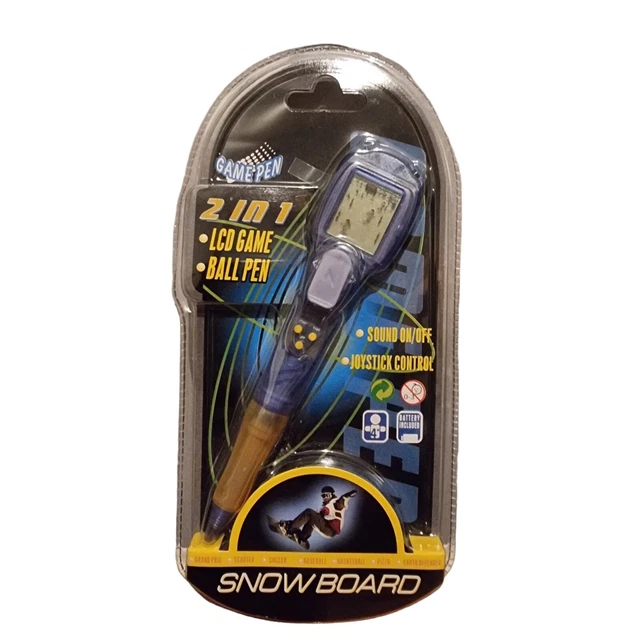 VINTAGE SNOWBOARD GAME Pen 2 in 1 LCD Electronic Handheld Game New ...