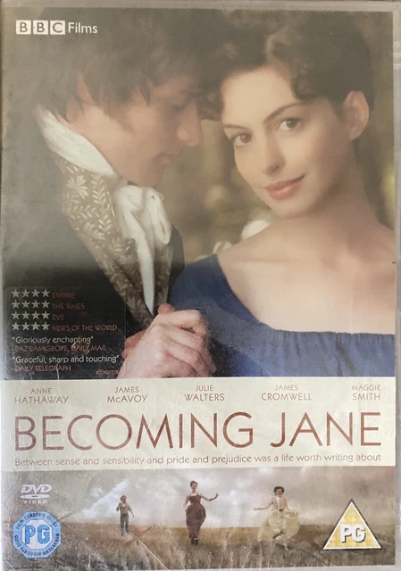 BECOMING JANE DVD -Anne Hathaway, James McAvoy, Julie Walters, Maggie ...