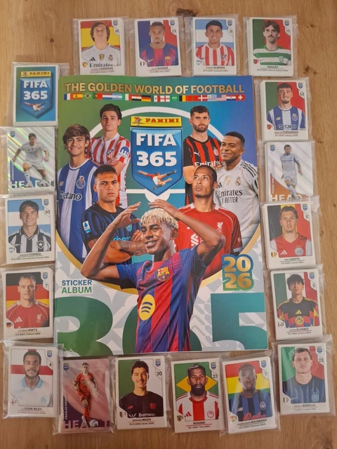 PANINI FIFA 365 Stickers 2026 - Complete Set 1-524 With Softcover Album ...