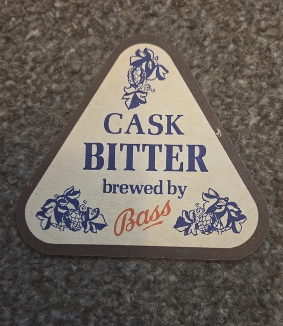 VINTAGE CASK BITTER Brewed By Bass Beer Mat £0.99 - PicClick UK