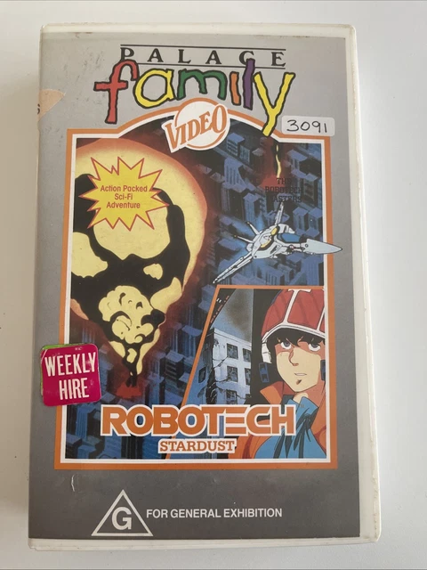 PALACE FAMILY VHS - Robotech Stardust (1985) PAL Big Box Exrental RARE ...