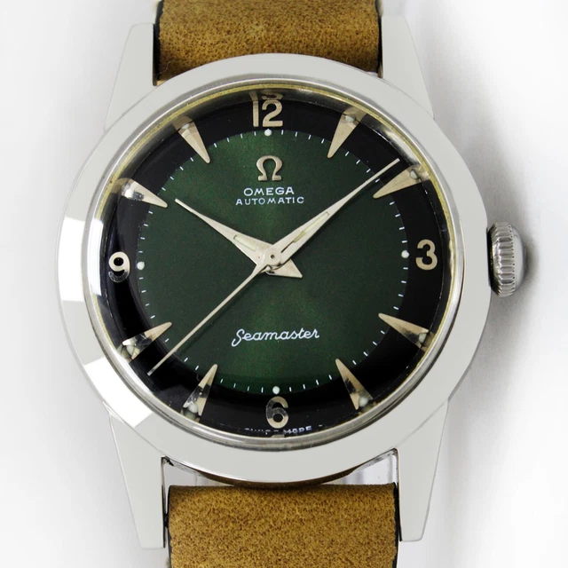 1950S OMEGA SEAMASTER Automatic Half Rotor Mens Vintage Steel Watch ...