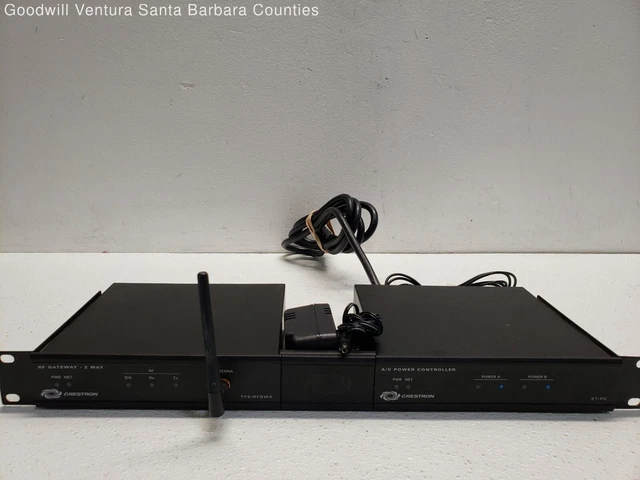 CRESTRON ST-PC DUAL Power Control Module & TPS-RFGWX Transceiver $31.99 ...