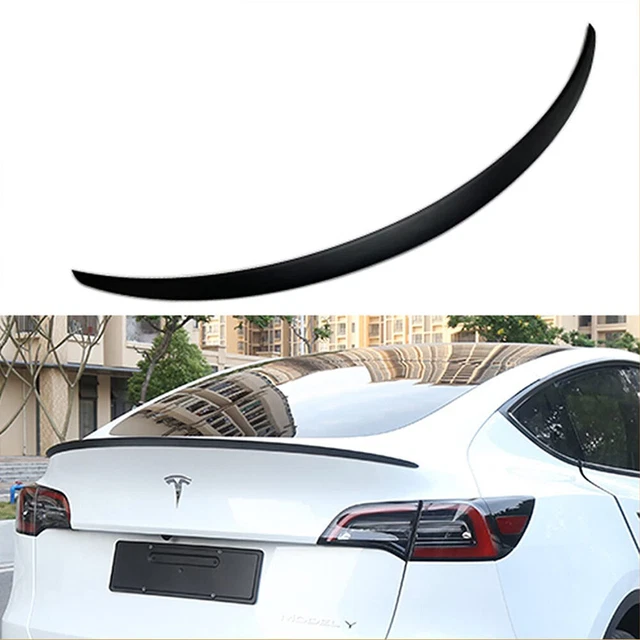 TESLA MODEL Y Spoiler Wing Car Rear Spoiler Trunk Lip ABS Matte Black ...