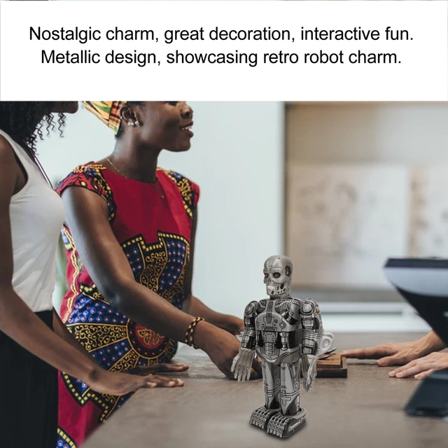 WIND UP VINTAGE Skull Robot Toys Clockwork Walking Toy Tinplate Toy MP ...