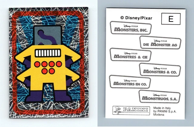 MONSTERS INC #E Panini 2002 Disney Pixar Foil Sticker EUR 1,39 ...