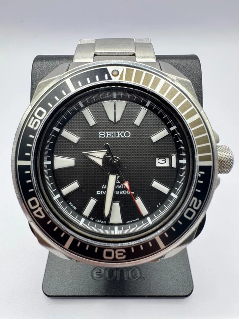 SEIKO PROSPEX 4R35-01V0 Date Black Dial Automatic Men's WristWatch Pre ...