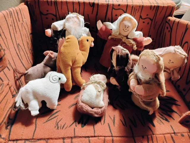 VINTAGE FELT NATIVITY Scene Playset TB Trading Co. £19.95 - PicClick UK