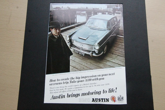 ORIGINAL MAGAZINE ADVERT: BMC AUSTIN A110 frame-ready wall-art £4.00 ...