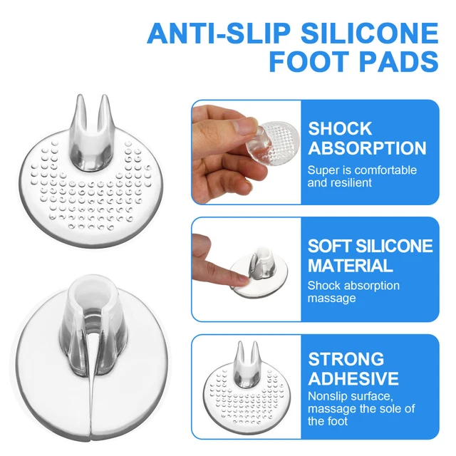 6 PAIRS SILICONE Pad Toe Post Protectors Forefoot Inserts Gel Cushions ...
