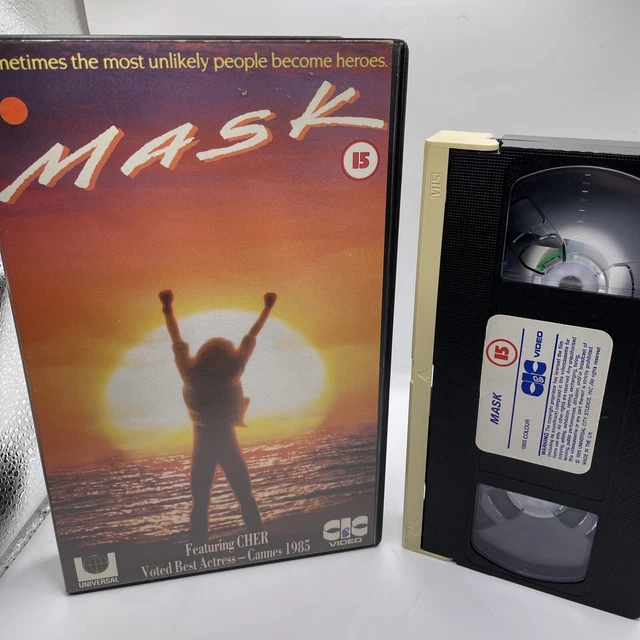 MASK CHER VHS Video Big Box Ex Rental Cert CIC (skub10) £9.95 - PicClick UK