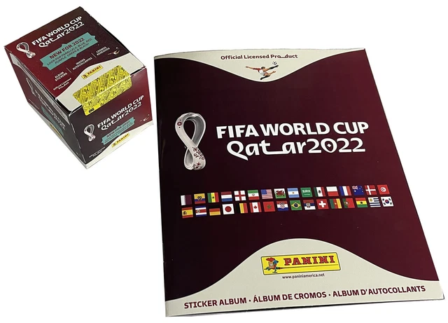 PANINI FIFA WORLD Cup 2022 Qatar Soccer Stickers Box of 50 Packs plus Album $89.99 - PicClick CA