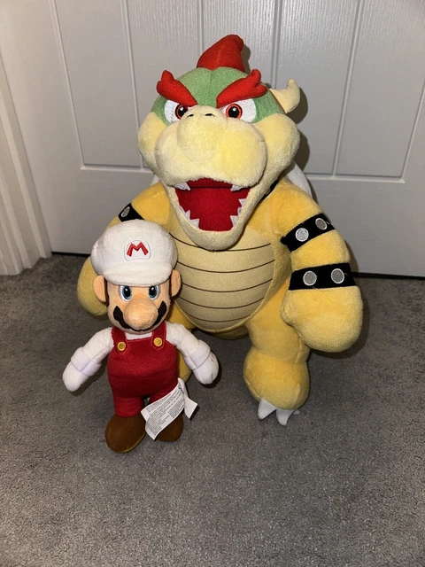 BUILD A BEAR Workshop Bowser Super Mario Bros Nintendo Plush & Mario ...