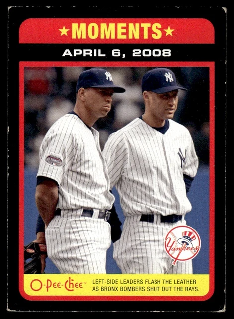 2009 O-PEE-CHEE NOIR Alex Rodriguez/Derek Jeter Yankees de New York #560 EUR 5,54 - PicClick FR