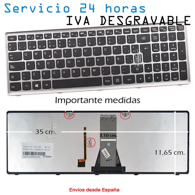 TECLADO ESPAÑOL DE portatil compatible para LENOVO IDEAPAD IBM G50-70 ...