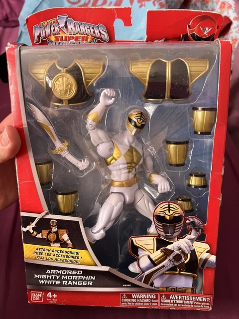 BRAND NEW POWER Rangers Super Megaforce Armoured Mighty Morphin White ...