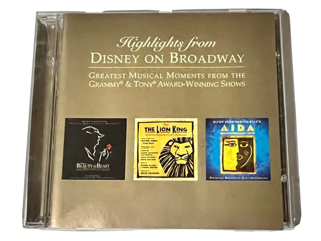 HIGHLIGHTS FROM DISNEY On Broadway Cd 2001 Walt Disney Records Various ...