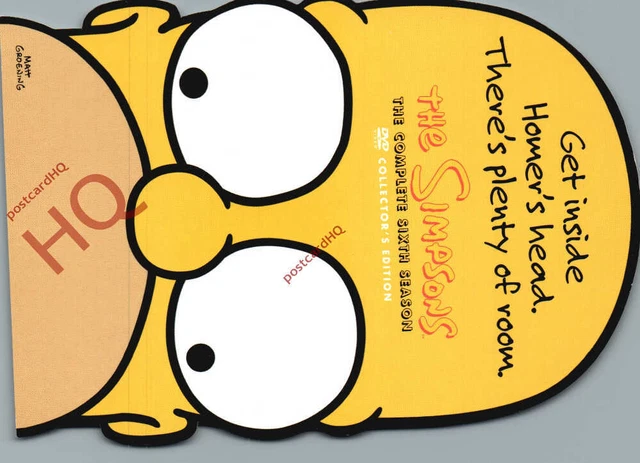 PICTURE POSTCARD> THE Simpsons, Homer Simpson, Shaped Like His Head ...