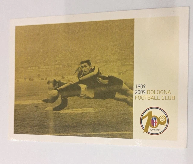 CARTOLINA POSTCARD CARTONCINO Simbolo Logo Crest Club Bologna Fc 100 ...