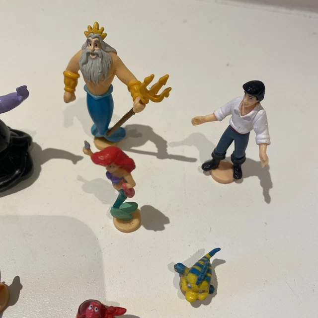 DISNEY POLLY POCKET Little Mermaid - Ariel set of 7 Figures - Bluebird ...