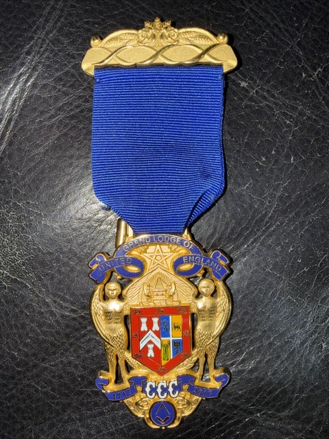 MASONIC TERCENTENARY ENAMEL Jewel United Grand Lodge of England 1717 ...