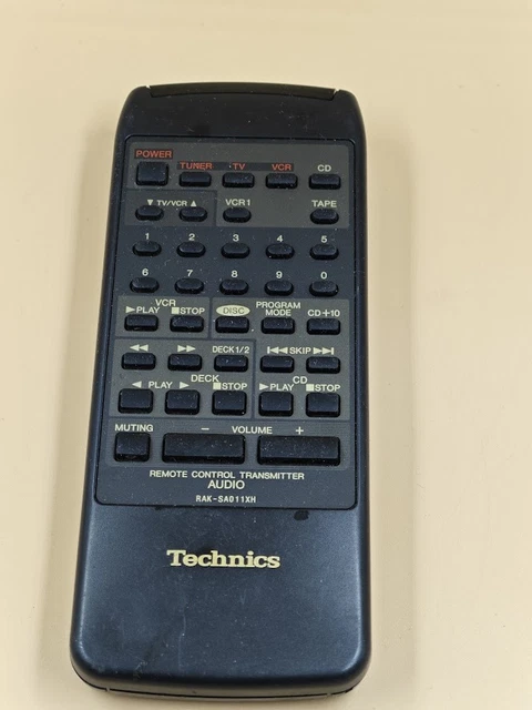 TECHNICS RAK-SA011XH REMOTE Control - Used, Fully Working £31.98 ...