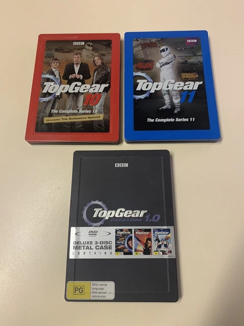 TOP GEAR SERIES 10 ,11 Collection 1.0 Dvd Lot Steel Cases $30.00 ...