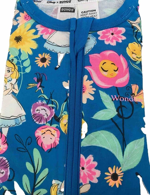 BNIP BONDS DISNEY Alice In Wonderland Zippy Zip Wondersuit Size 3 $31. ...