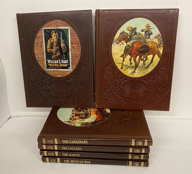 TIME LIFE BOOKS of "The Old West" Series Faux Leather Lot of 6 Loggers ...