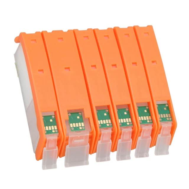6X PRINTER INK Cartridge Permanent Chip Fluent Refill Ink Cartridge JJS ...