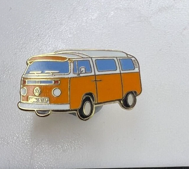 VW VOLKSWAGEN TYPE 2 Bus Bay Window orange Pin Badge 25 x 15 mm £10.00 ...