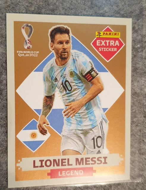 PANINI FIFA WM 2022 Qatar Lionel Messi EXTRA STICKER Bronze Legend £17. ...
