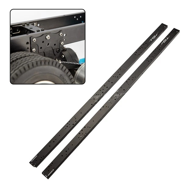 CNC FRAME BRACKET Beam Rail Set For Tamiya Trailer Tractor Truck RC 1/ ...