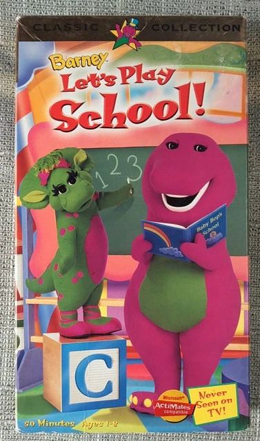 BARNEY LET’S PLAY School! VHS Video Tape Classic Collection VTG Sing ... BARNEY LET’S PLAY School! VHS Video Tape Classic Collection VTG Sing ...