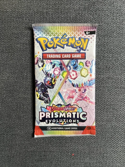 POKEMON TCG 2025 Prismatic Evolutions 4 Booster Pack Art Set re Sealed ...