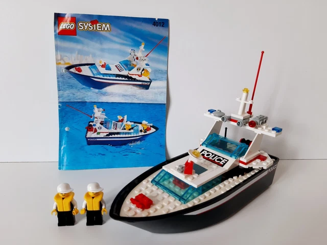 LEGO® 4012 POLIZEIBOOT / Wave Cops komplett mit OBA Police Town Stadt ...