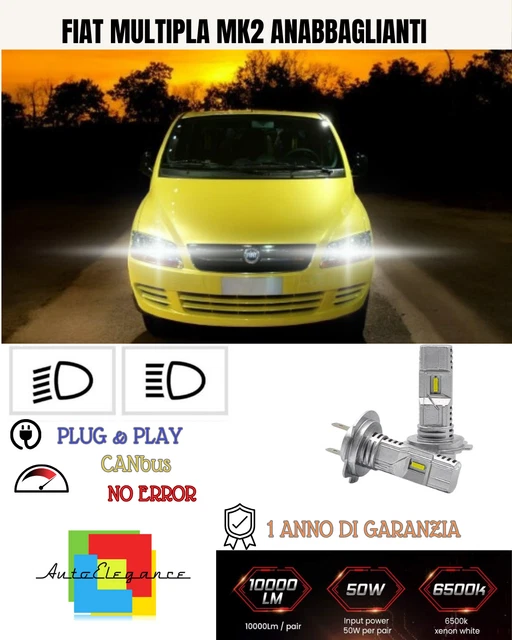 KIT FULL LED Fiat Multipla Mk2 H7 6000K Blanc Anabaglianti EUR 81,70 ...