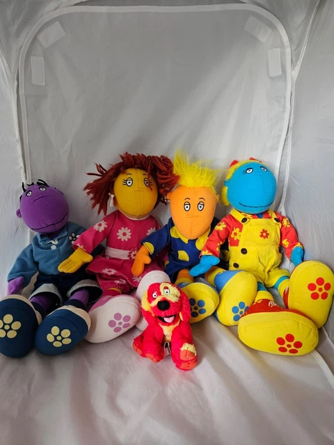 FULL SET OF 4 13" Tweenies Soft Toys Bella Jake Milo Fizz & Doodles Dog ...
