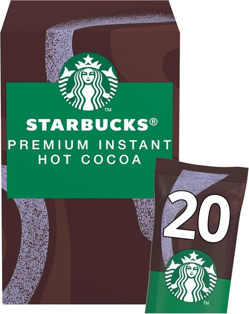 STARBUCKS PREMIUM INSTANT Hot Chocolate Sachets - 20 X 35G £23.90 ...