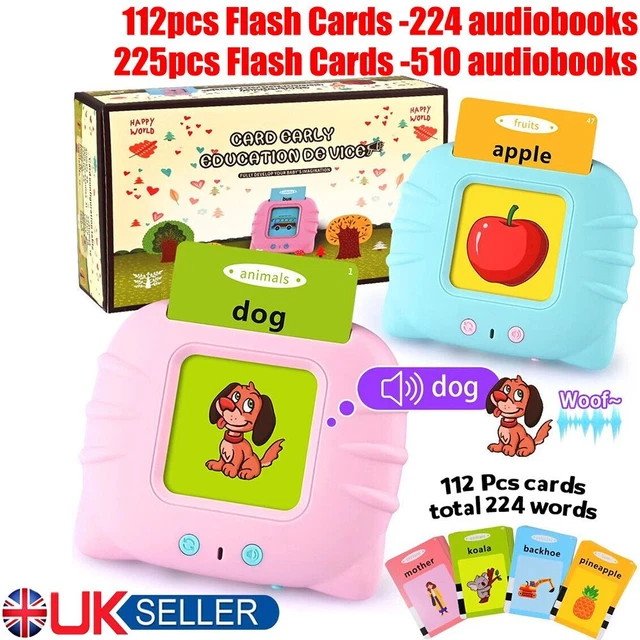 KIDS TALKING FLASH Cards for Toddlers Preschool Words Learning Card ...