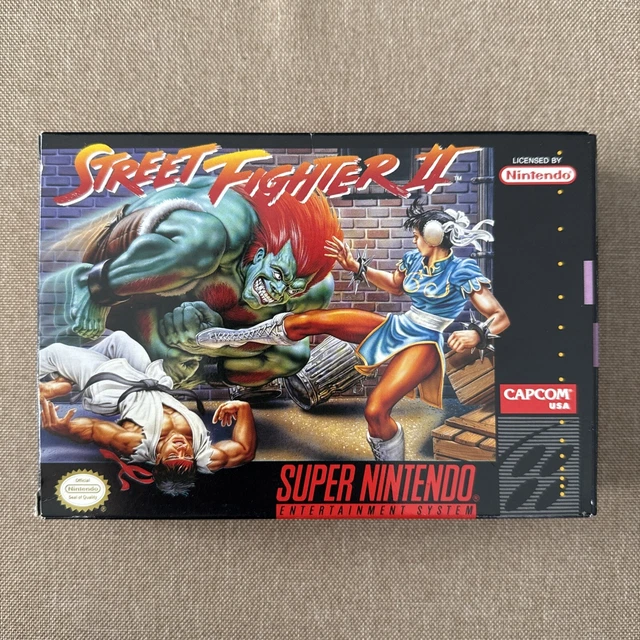 STREET FIGHTER II Super Nintendo SNES COMPLETE CIB Authentic Great Condition ! $179.00 - PicClick CA