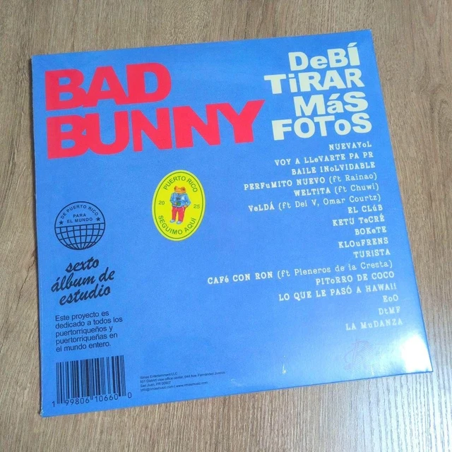 BAD BUNNY DEBI Tirar Mas Fotos 2LP Vinyl Opaque White New Unopened $350 ...