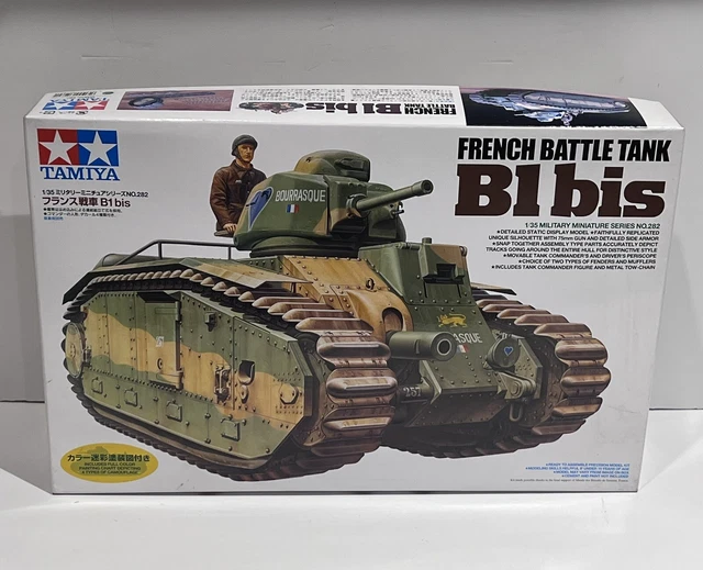 TAMIYA FRENCH BATTLE Tank B1 Bis Model Kit 1/35 (1) £35.00 - PicClick UK