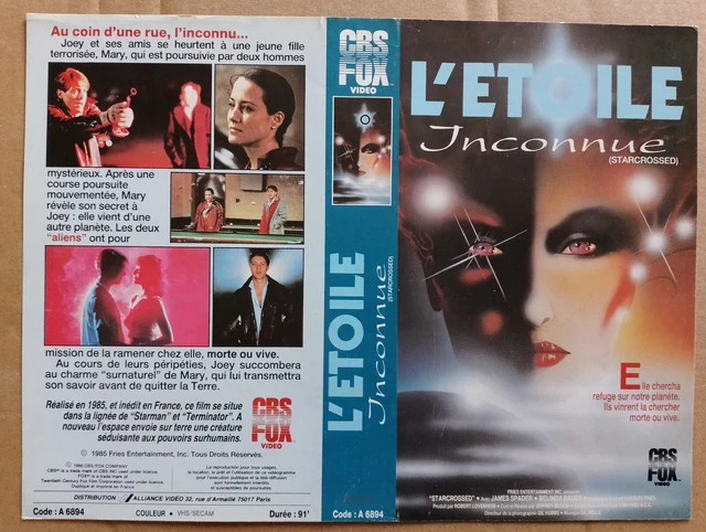 JAQUETTE VHS - L'etoile Inconnue - Vhs Sleeve - Starcrossed - Jeffrey Bloom EUR 7,00 - PicClick FR